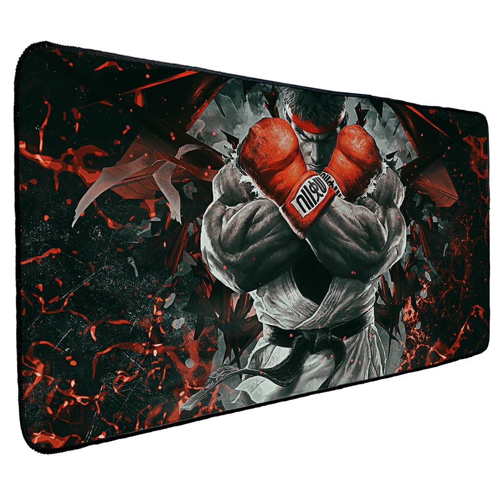 Mousepad Gamer Speed Extra Grande Borda Costurada Preta 70x35 80x40 ...