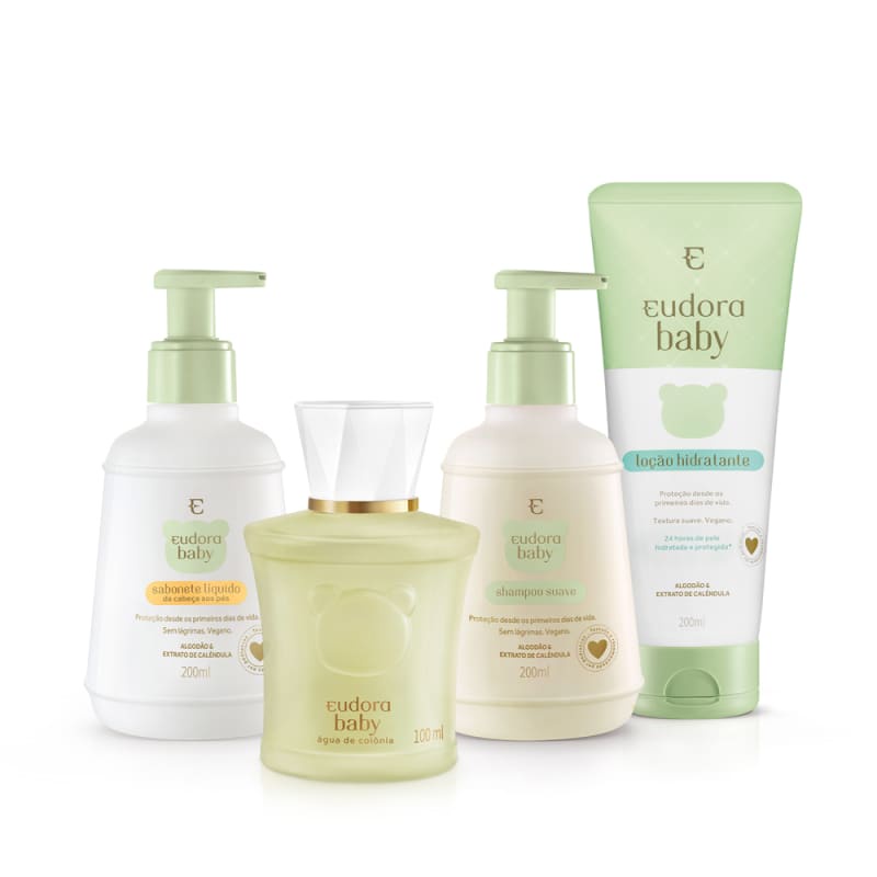 Kit Completo Eudora Baby (Banho e Cuidados com o Corpo) | Shopee Brasil
