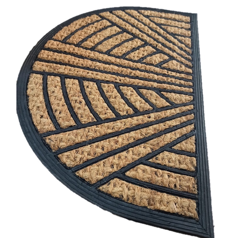 Tapete Capacho Fibra de Coco - Meia Lua 33CM x 60CM | Shopee Brasil