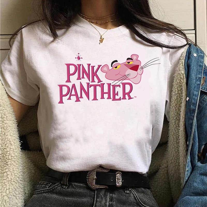 Camisa Feminina Pantera cor de rosa Tumblr. | Shopee Brasil