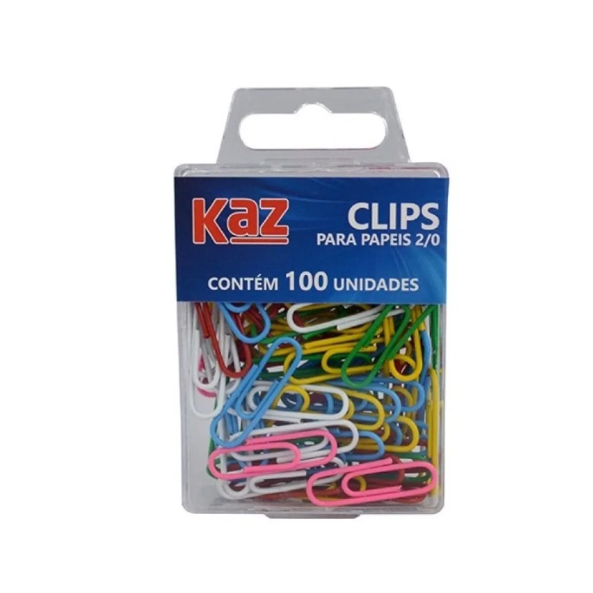 Clips Coloridos N2 Caixinha c/100 unidades | Shopee Brasil