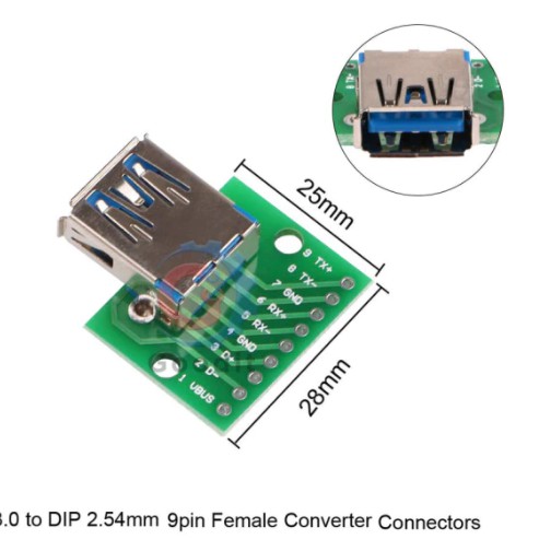 Conector Terminal Adaptador Usb 3.0 Femea | Shopee Brasil