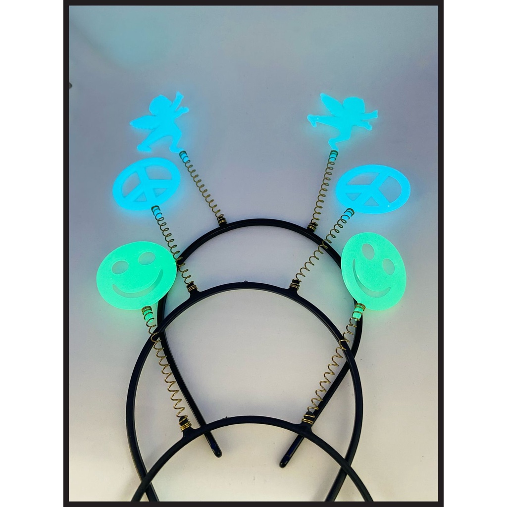 Tiara Símbolos Neon Luz Negra - 10 Unidades | Shopee Brasil