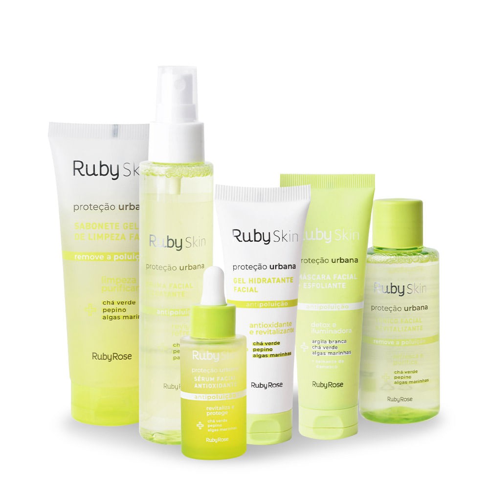 Linha Ruby Skin Care Proteção Urbana Kit Completo - Ruby Rose (6 Itens ...