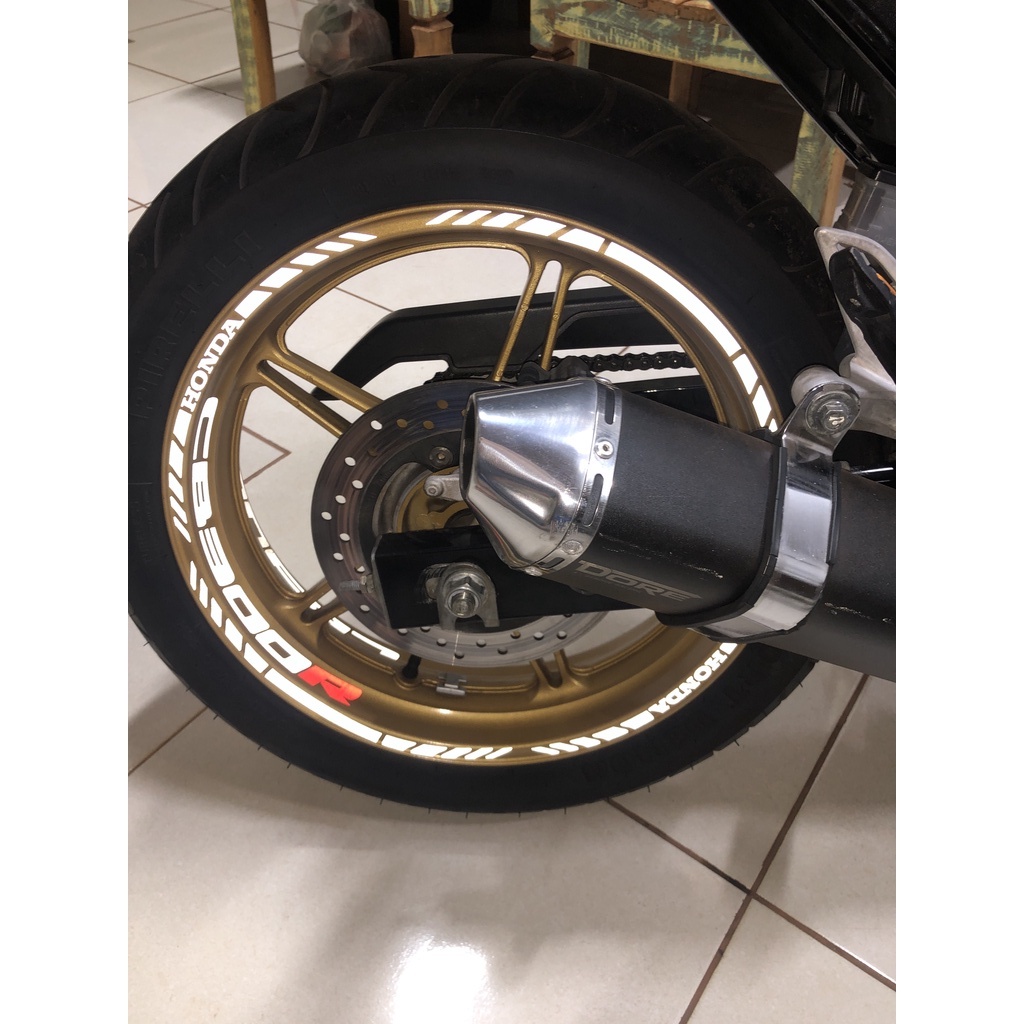Kit de Friso Fita Refletiva Adesivo CB300R Refletivo para roda de moto ...