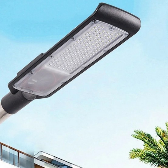 Luminária Pública De Led Para Poste 50w Branco Ip67 Bivolt Rua Avenida ...