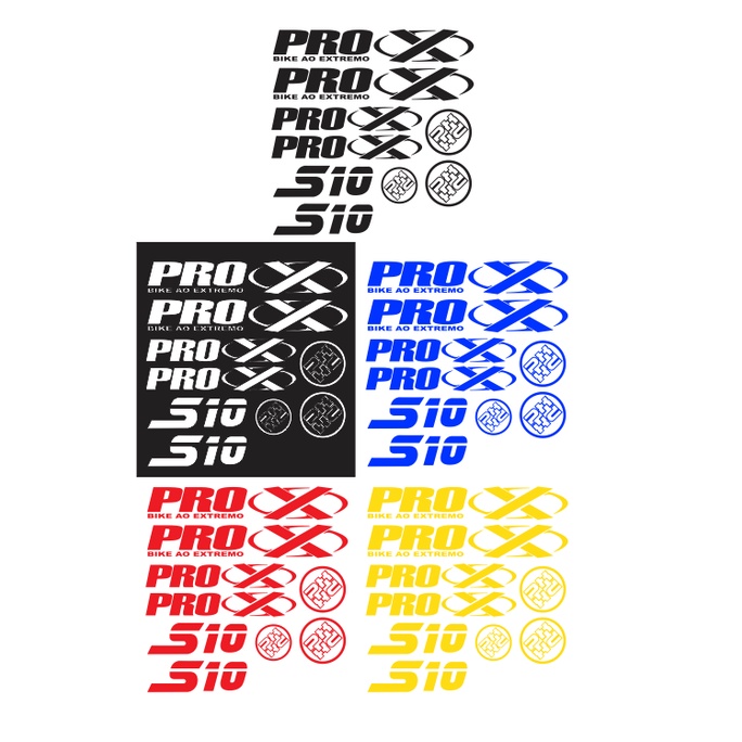Adesivos Pro X Serie 10 Prox Bmx cross | Shopee Brasil