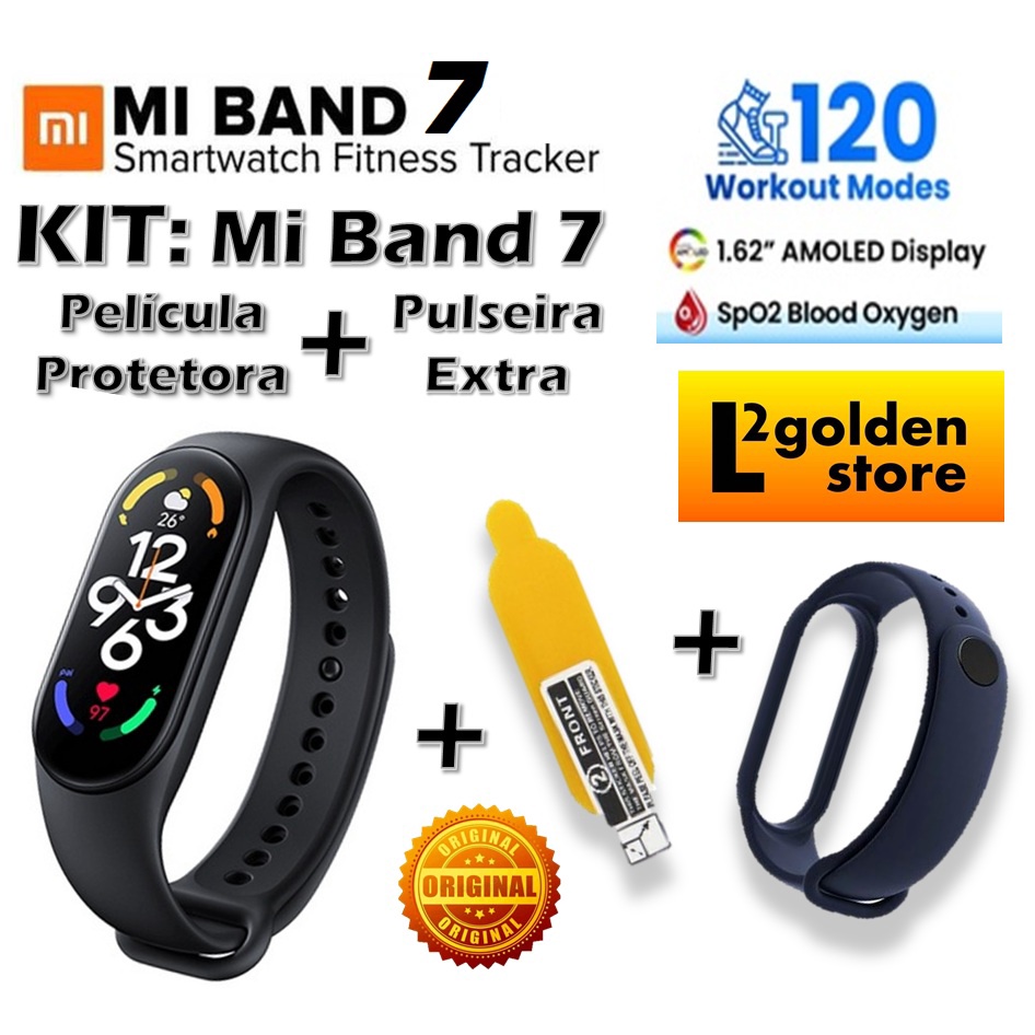 KIT Mi Band 7 ORIGINAL M2129B1 | Shopee Brasil