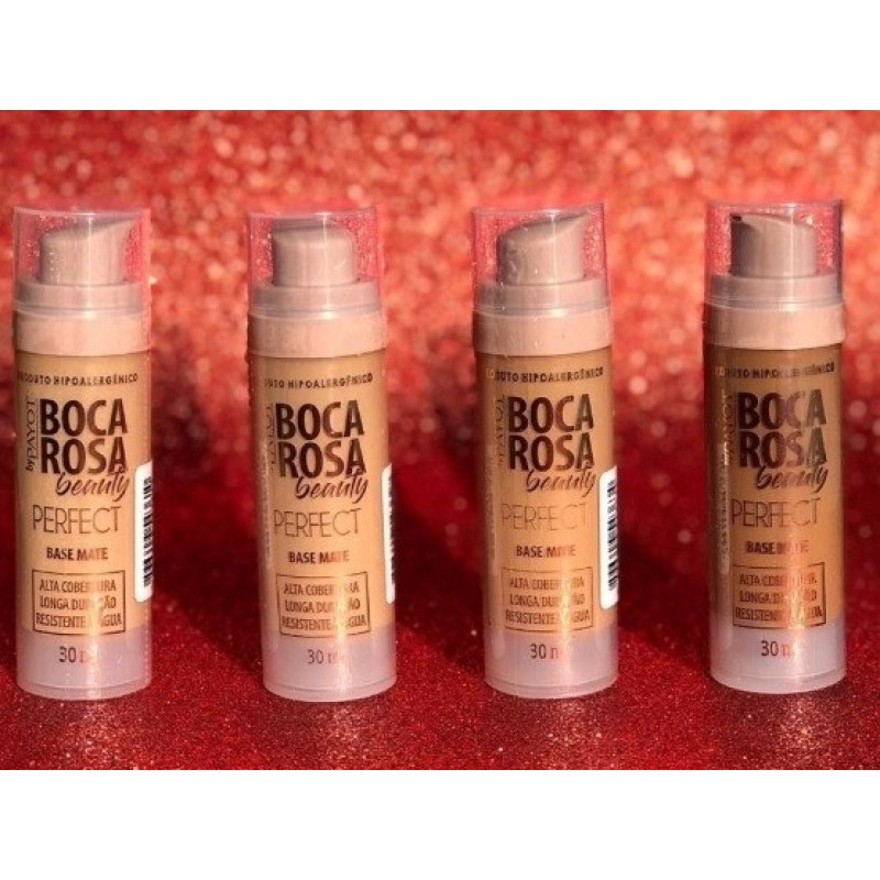 Base Mate Hd Boca Rosa Beauty Cor 5- Adriana | Shopee Brasil