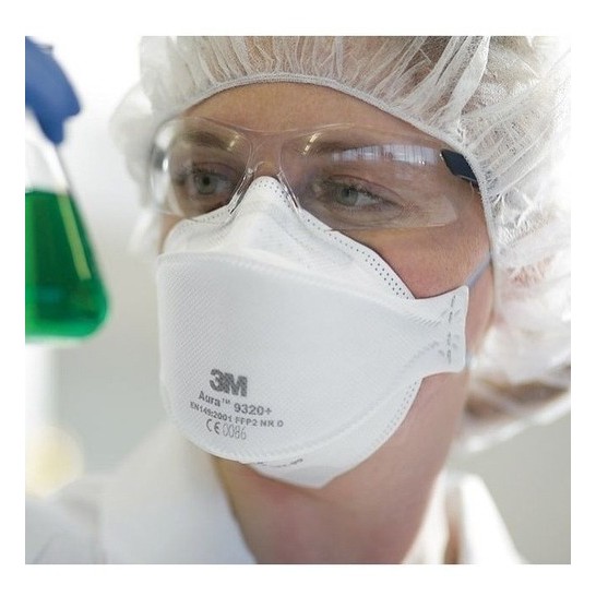 Máscara 3m Aura 9320+br Pff2 N95 Respirador S/ Válvula | Shopee Brasil