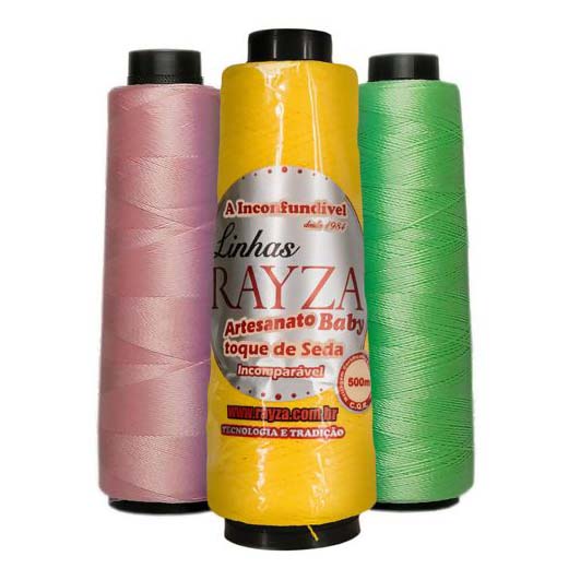 Linha Rayza fina (Rayza Baby) 500 metros - Cartela de cores 1 | Shopee ...