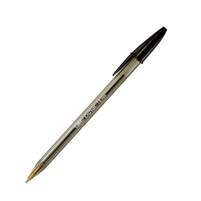CANETA ESFEROGRAFICA PONTA GROSSA BIC CRISTAL BOLD 1.6mm PRETA | Shopee Brasil