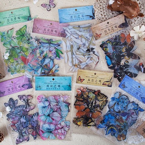 Adesivo sticker fofo / BORBOLETAS - 10pçs | Shopee Brasil