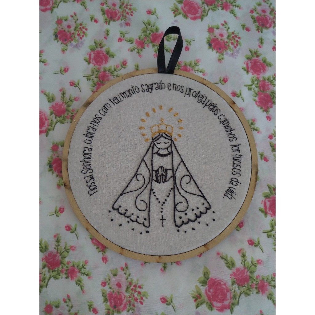 Quadro Bordado Nossa Senhora Aparecida Shopee Brasil