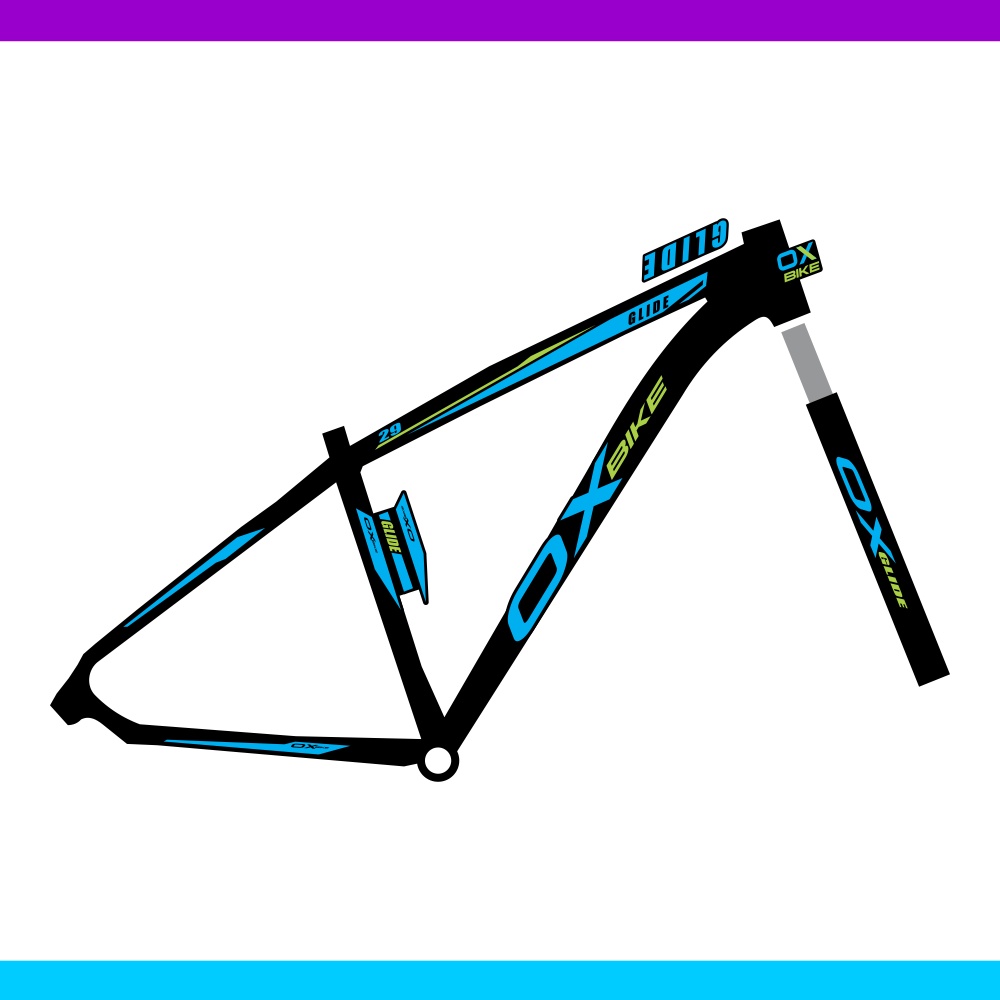Adesivo para quadro de bike modelo OX Glide 2018 | Shopee Brasil