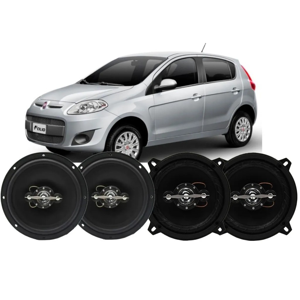 Kit 4 Alto Falante 280wrms Original Porta Fiat Palio Auto | Shopee Brasil