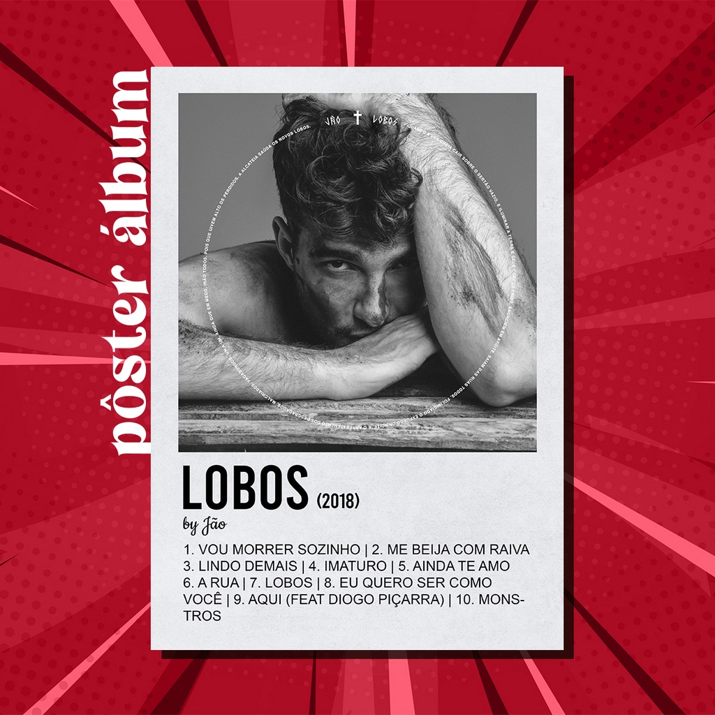 Álbum Pôster Lobos - Jão | Shopee Brasil