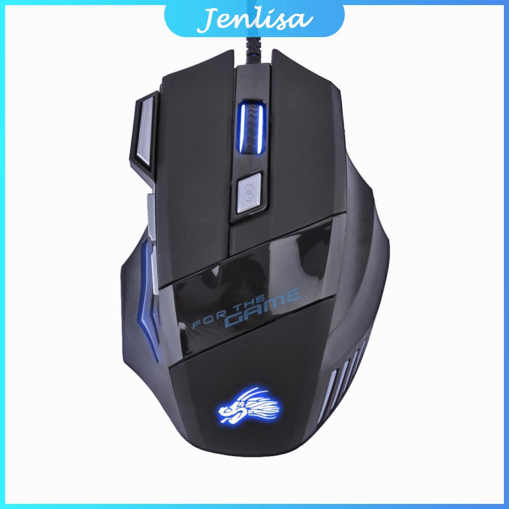 Mouse Gamer Com Fio USB 5500DPI E 7 Botões Computador | Shopee Brasil