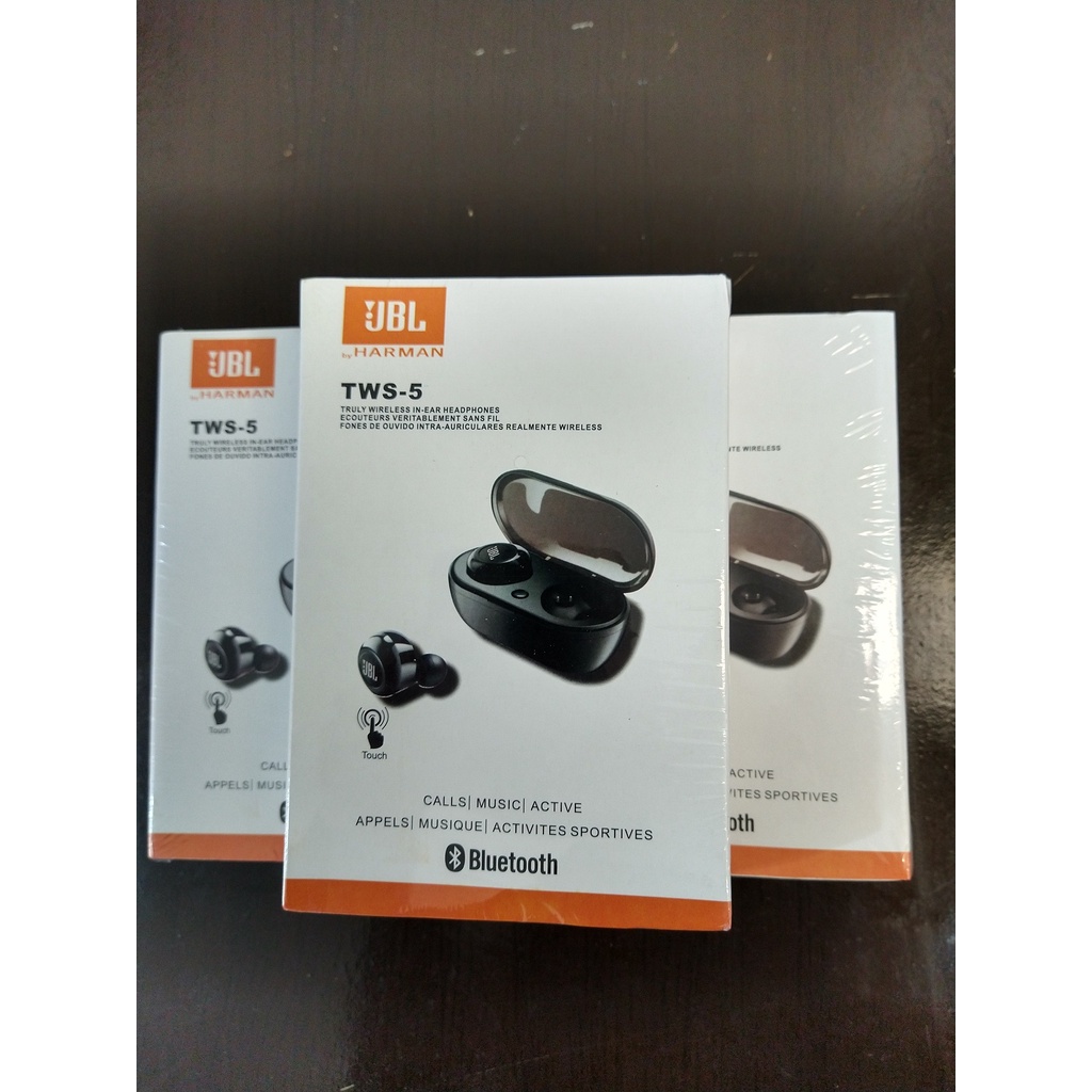 Fone de Ouvido Jbl Tws 5 Bluetooth sem fio headfone headset | Shopee Brasil