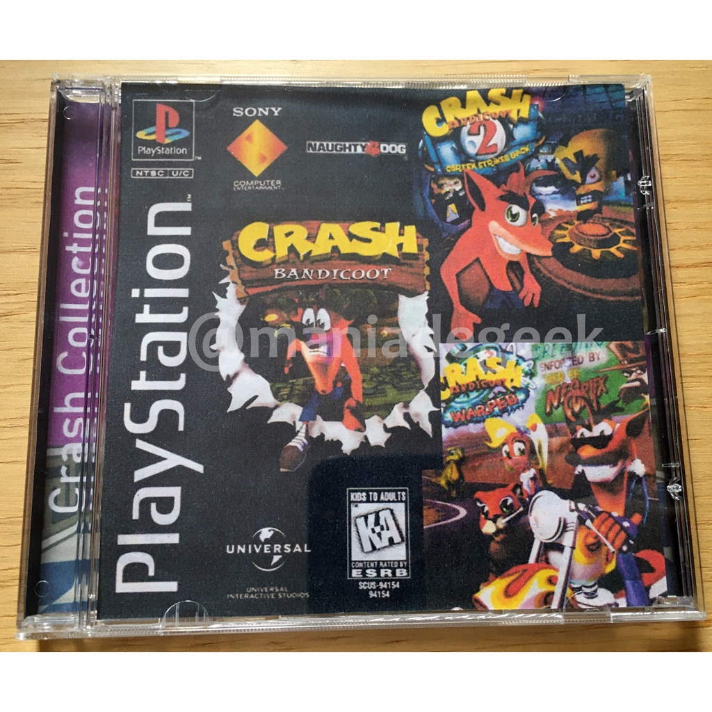 Jogo Crash Collection 3 em 1 de Play 1 PsOne - Desconto no Preço