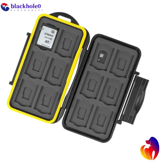 BH Water Resistant Memory Card Case Holder Storage Fits 12 SD+12 Micro ...