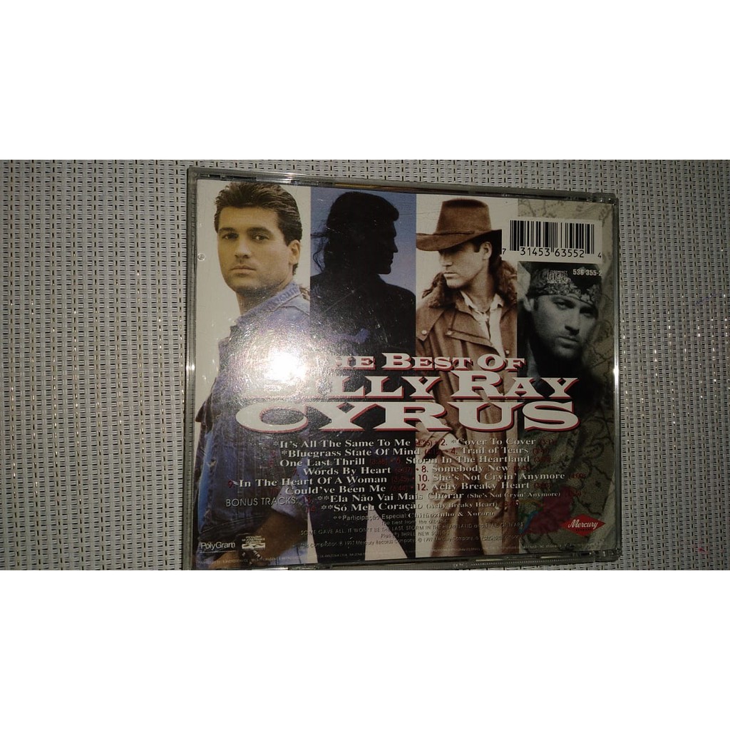 Cd The Best Of Billy Ray Cyrus ( 12719 ) | Shopee Brasil