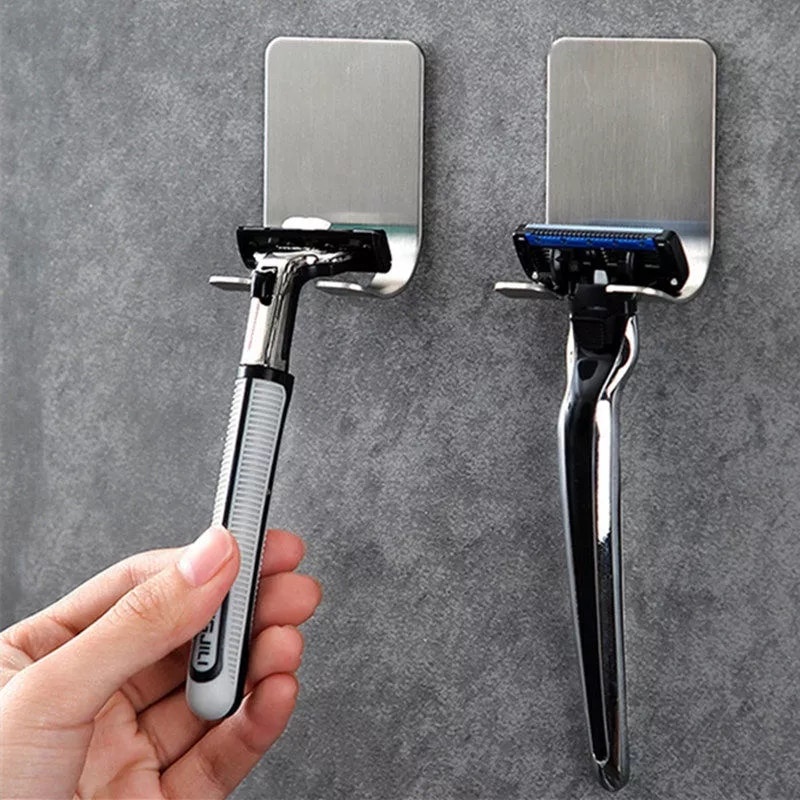 1 Peça Porta Barbeador De Aço Inoxidável Gancho Duplo | Shopee Brasil