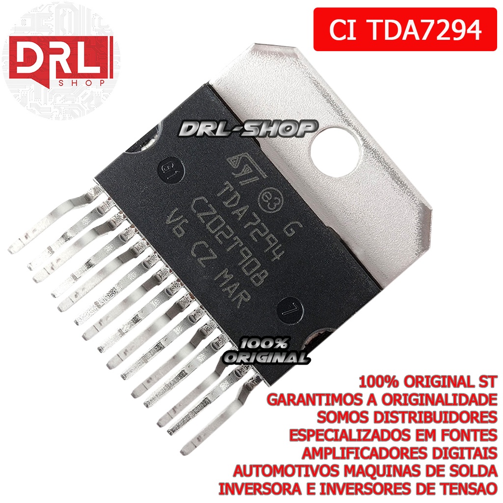 Tda7294 Ci TDA7294 Circuito Integrado tda7294 100% Original | Shopee Brasil