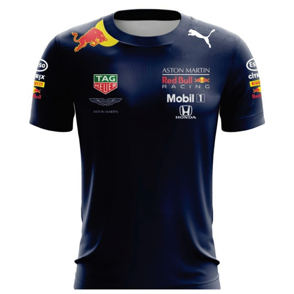 Camisa Camiseta Red Bull Formula 1 F1 Max Verstappen RBR branca ...