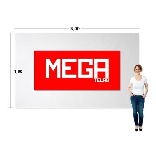 Telão Telona Tecido Projeção Data Projetor 4k Ilhós Mega Telas 3x1,90 ...