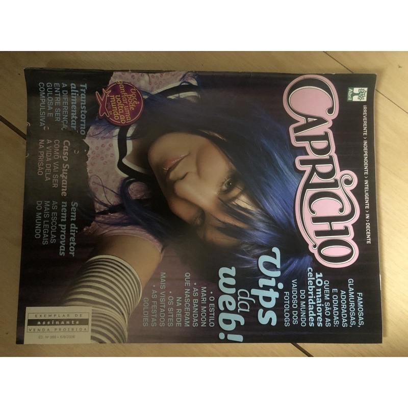 Revista Capricho Mari Moon | Shopee Brasil