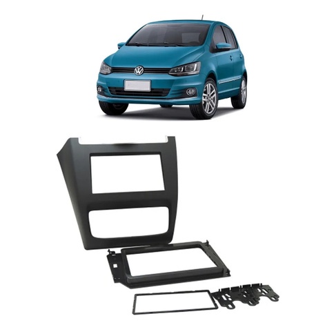 Moldura Painel DVD 2 Din MP5 Central Multimidia VW Fox Crossfox Spacefox | Shopee Brasil