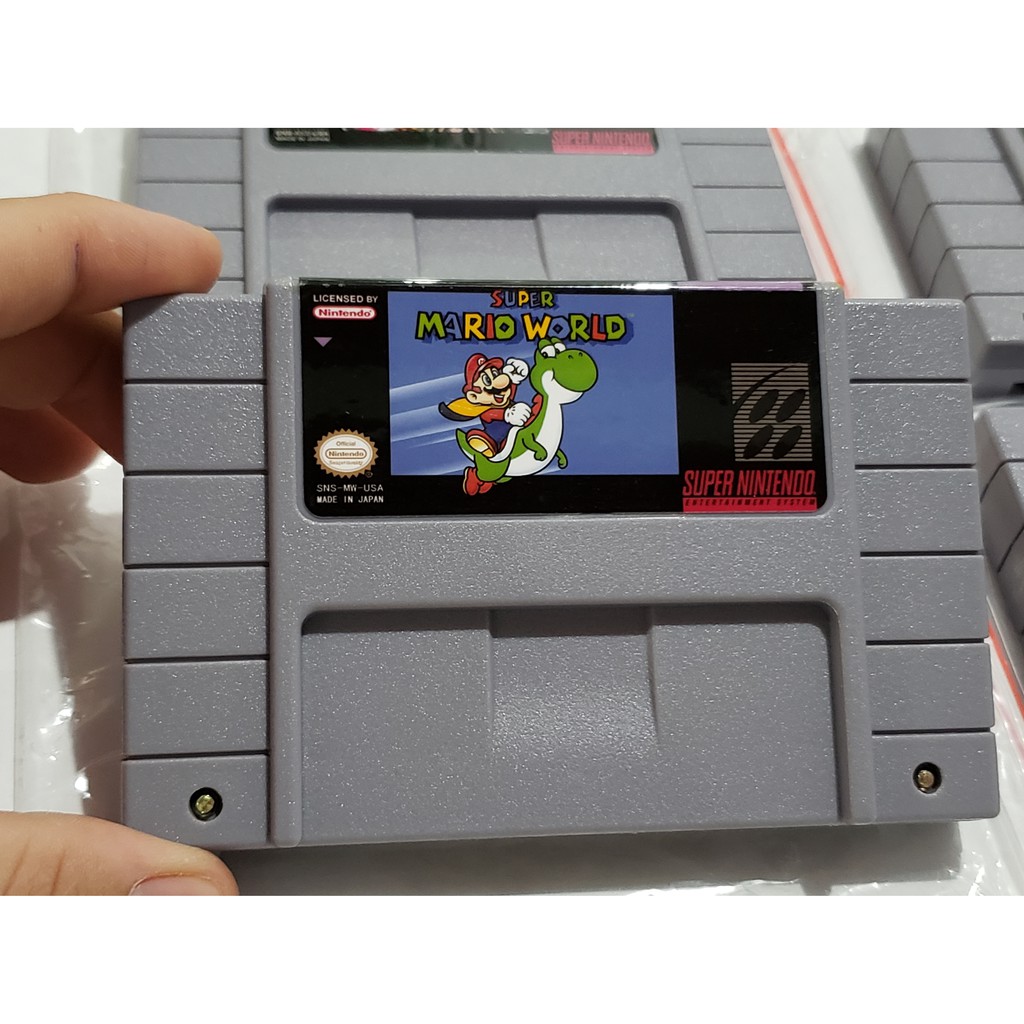 Cartucho Super Mario World Super Nintendo SNES Função Save Salvar ...