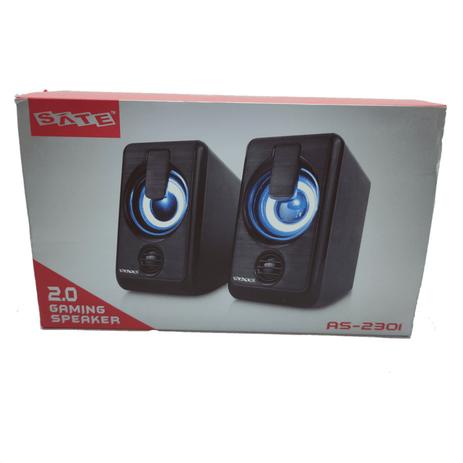 Caixa De Som Pc Gamer Rgb 2.0 Speaker Satellite As-2301 | Shopee Brasil