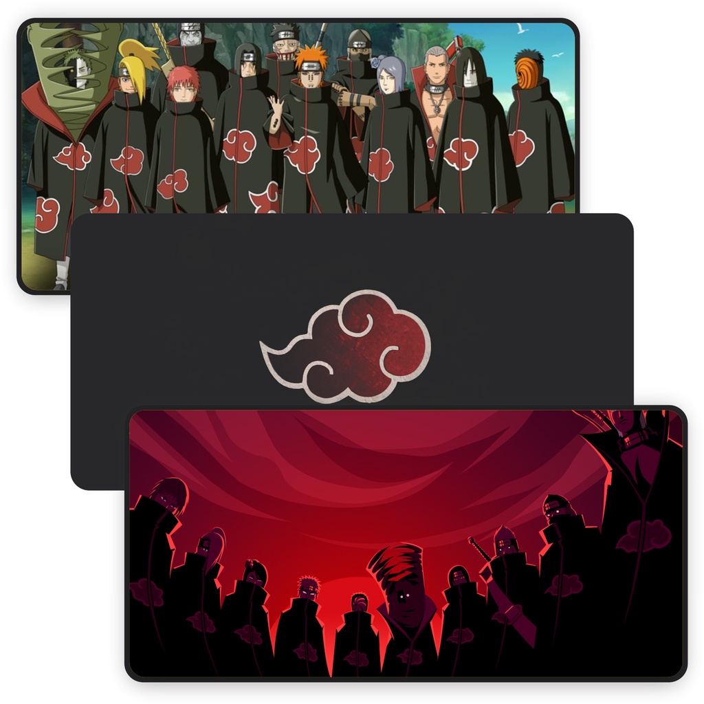 Mouse Pad Gamer Speed Extra Grande 80x30 Naruto Akatsuki Várias ...
