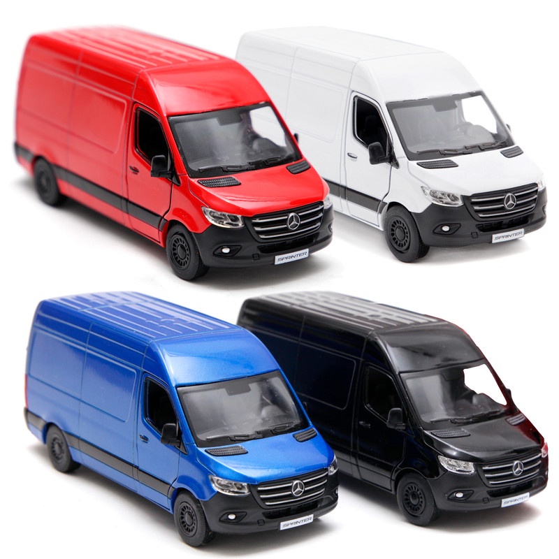 Carrinho Miniatura Van Sprinter Mercedes-benz Escala 1:48 Em Metal com ...