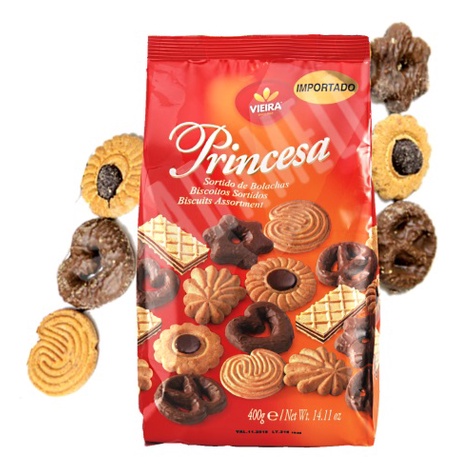 Biscoitos Sortidos 400g - Princesa - Importado Portugal | Shopee Brasil
