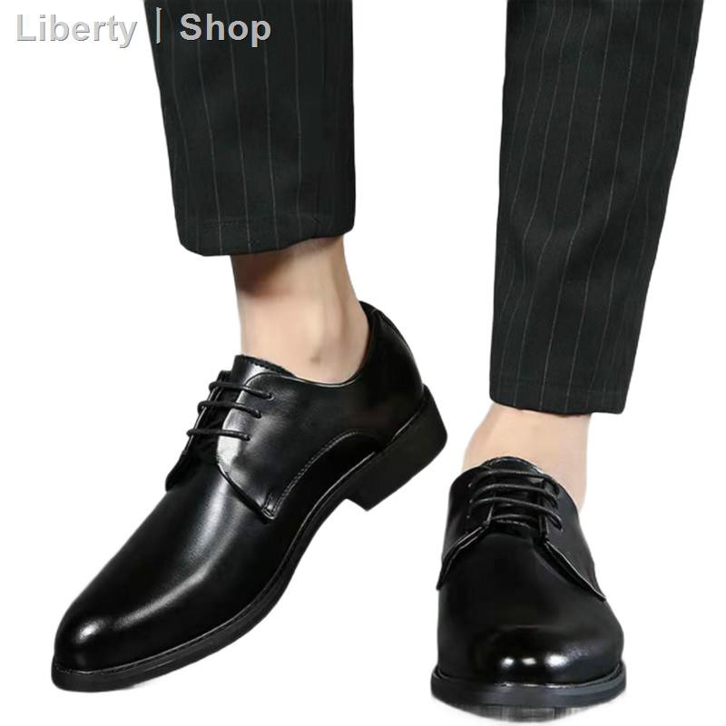 Sapato Social Masculino Estilo Formal Com Ponta Preta Para Jovens ...