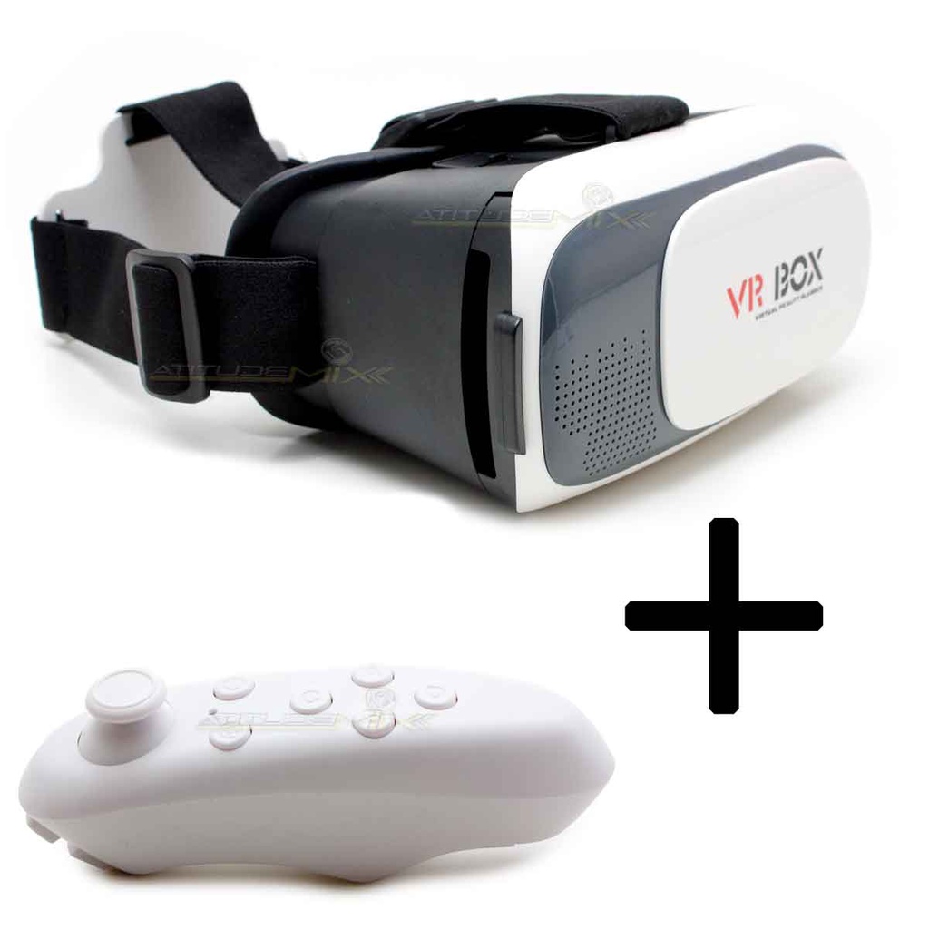 Óculos Vr Box 2.0 Realidade Virtual + Controle Cardboard 3d Bluetooth | Shopee Brasil