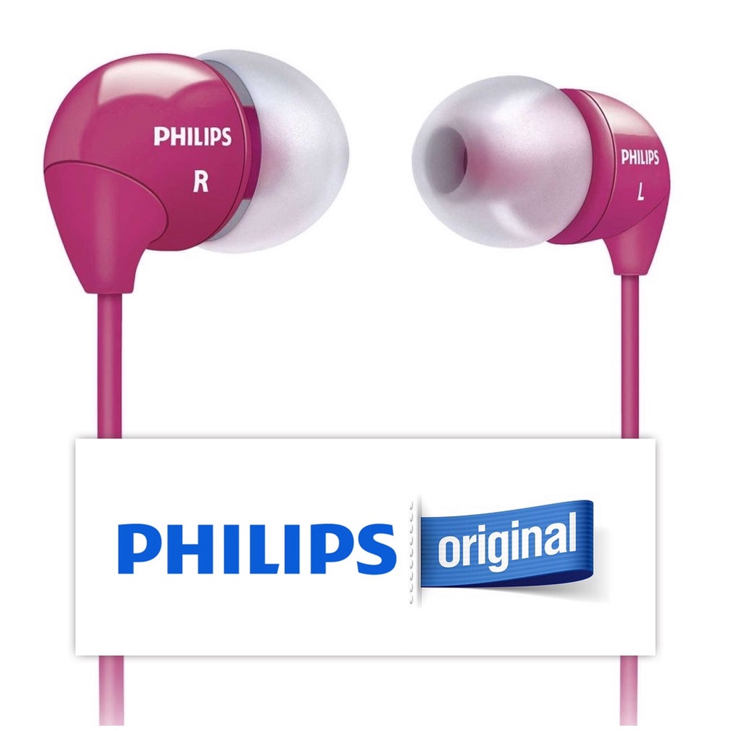 Fone De Ouvido Philips Original She3590 Rosa intra-auriculares | Shopee ...