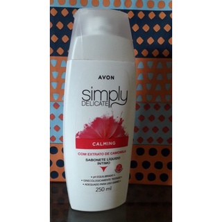 Sabonete líquido íntimo Avon simply delicate calming 250 ml | Shopee Brasil