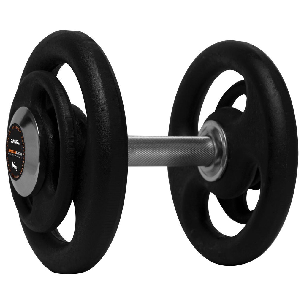 Halter Dumbell Montado Pintado 14Kg Para Treinos De Musculação Em Casa ...