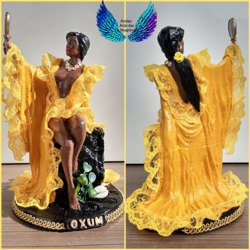 Imagem de Oxum 25 cm de resina exclusiva. | Shopee Brasil
