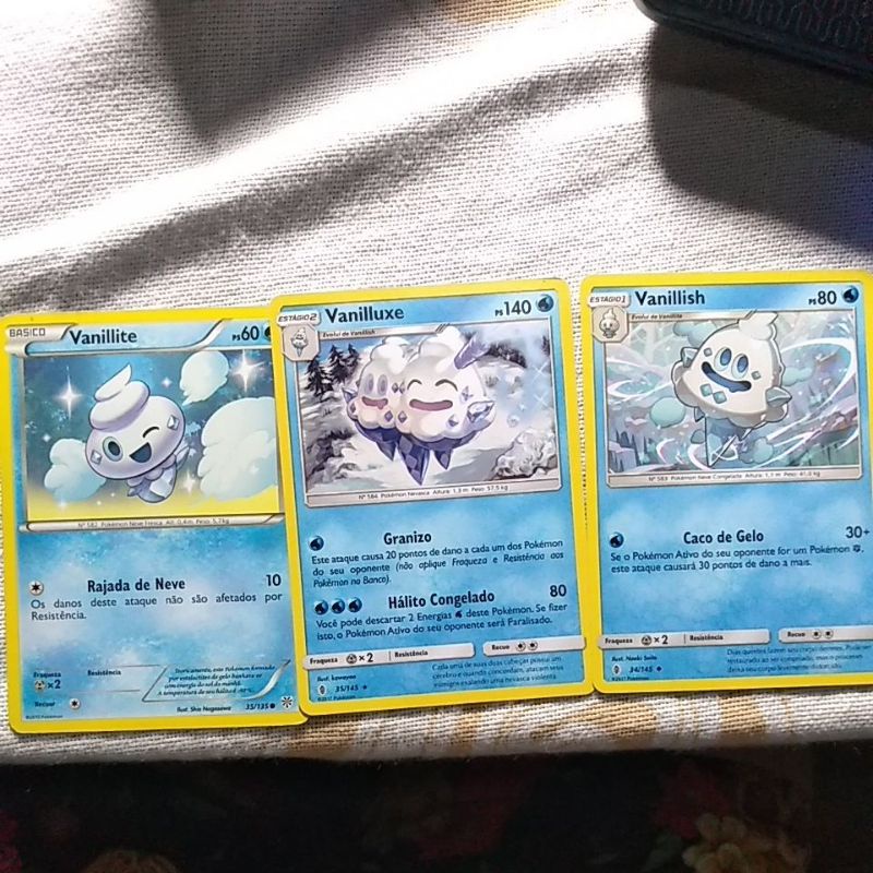 Vanilluxe + Vanillish + Vanillite (linha evolutiva completa) - Pokémon ...