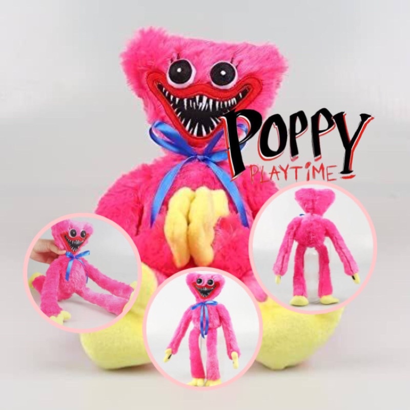 Poppy Playtime Huggy Wuggy Rosa Game Boneca de pelúcia 60cm e Envio ...