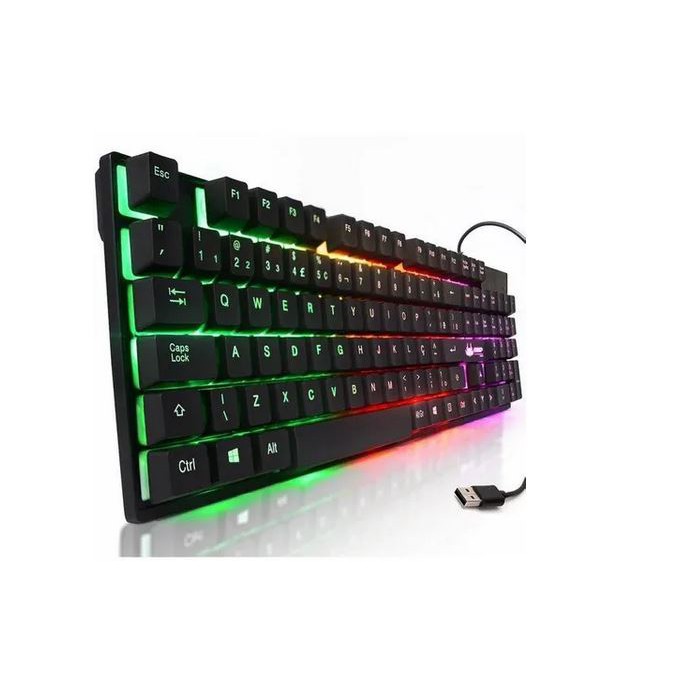 Teclado Gamer Mecanico Knup Kp-2046 Rgb Com Luz Rainbow | Shopee Brasil