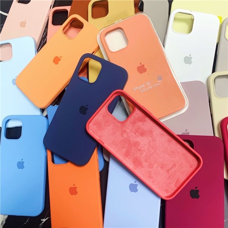 Capa Case Capinha Silicone Aveludado iPhone 12/12 Pro/12 Pro Max ...