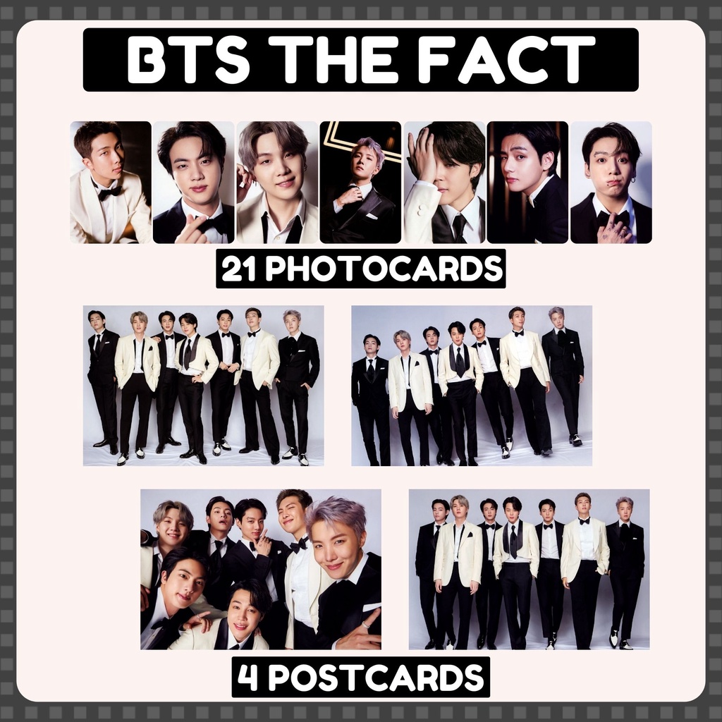 Kit Fotos Bts The Fact * 21 Photocards + 4 Postcards | Shopee Brasil