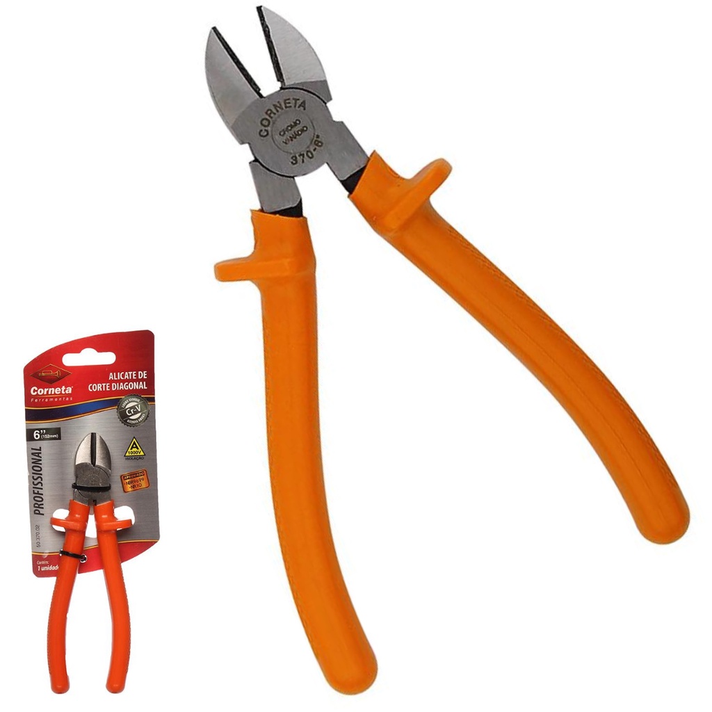 Alicate Corte Diagonal 1000v Profissional 6pol Crv - Corneta ...