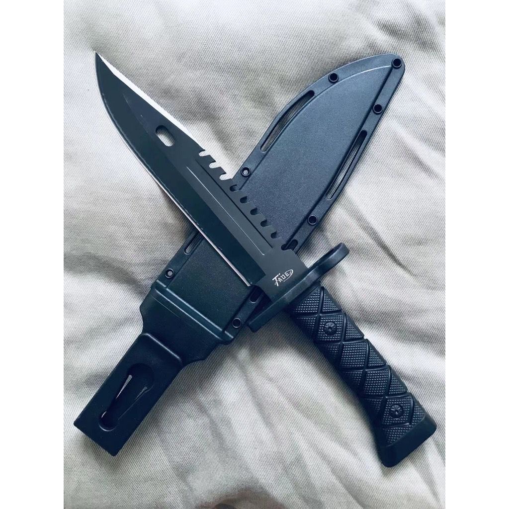 Faca Tatica Militar 34cm Bowie Buschraft Taue Sobrevivencia Taue YKD-13 ...